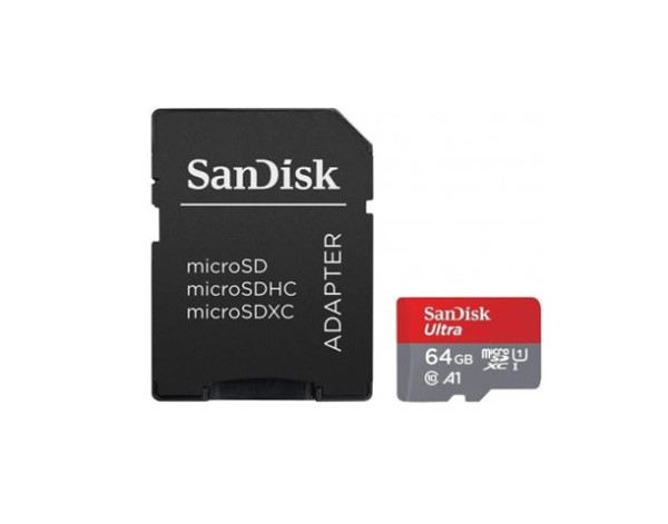 Memorijska kartica SanDisk Ultra microSD 64GB + adapter