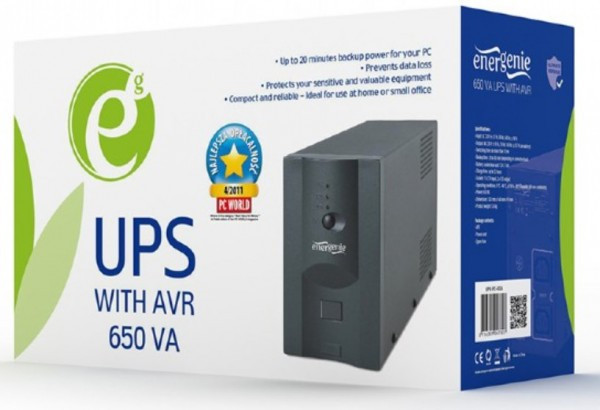 UPS-PC-652A Gembird UPS 650VA 390W sa stabilizatorom AVR