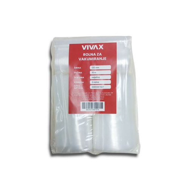 VIVAX HOME rolna za vakumiranje 120mm x 10m 3 rolne