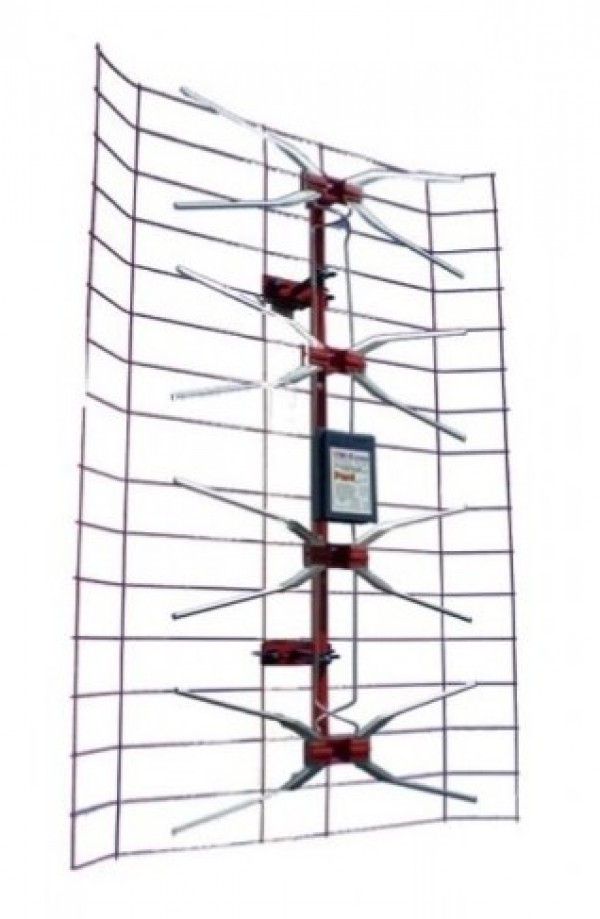 Antena TV panel V2.0 Spoljna sa pojacalom, 15-32db, UHF/VHF/DVB-T2 FO