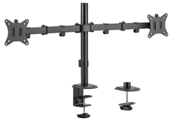 MA-D2-01 Gembird Podesivi dupli stoni drzac za monitor, tilt, 17-32 max.2x9kg (alt. MA-DF2-01)