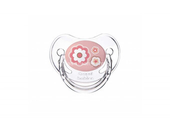 CANPOL ORTHODONTIC BABY SILIKONSKA VARALICA 0-6M 22565 "Newborn baby" 1kom - FLOWERS (22565_pin)