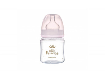 CANPOL BABY FLASICA 120ML SIROKI VRAT PP - ROYAL BABY 35233 PINK (35233_pin)