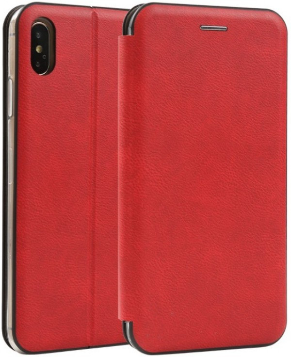 MCLF11-XIAOMI Redmi Note 9 * Futrola Leather FLIP Red (299)