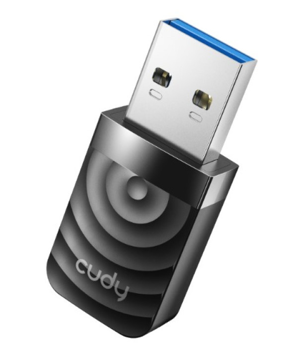 Cudy WU1300S Wireless AC1300 Dual Band, 20dBm, USB Adapter Black