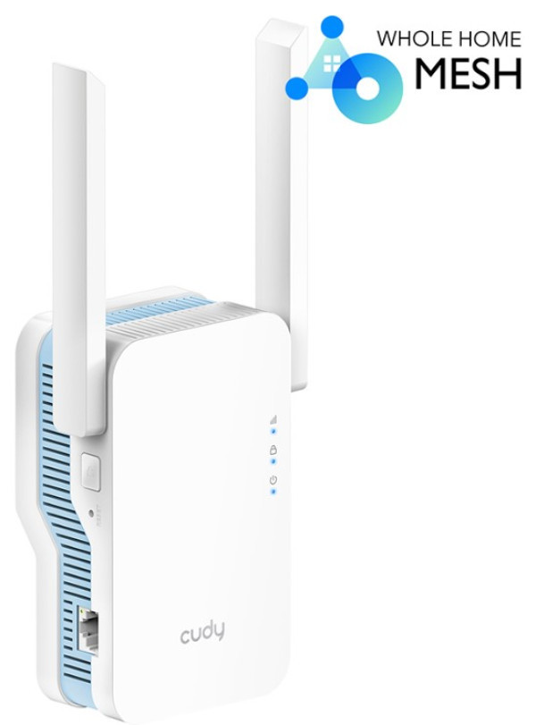 Cudy RE1200 AC1200 Wi-Fi MESH Range Extender, Dual Band 2.4+5Ghz,2x5dBi, 1xLAN, AP/WPS, ACCESS+LED