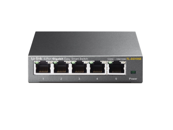 Switch TP-LINK TL-SG105E Gigabit5x RJ45101001000MbpseSmartDesktop metalno kuciste' ( 'TL-SG105E' )