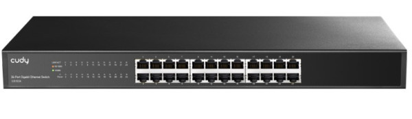 Cudy GS1024 24-Port 10/100/1000M Switch, 24 x Gbit RJ45 port, rackmount (alt. Teg1024d, PFS3024-24)