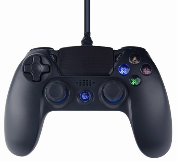 JPD-PS4U-01Gembird USB 2.0 analog vibration gamepad, PlayStation 4 / PC, 3m black