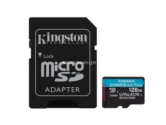 Memorijska kartica KINGSTON U3 V30 microSDXC 128GB + adapter