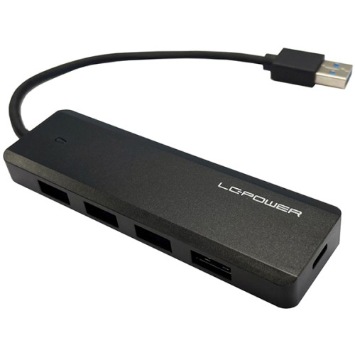 LC POWER Eksterni USB 3.2 hub, 4xUSB-A, 1xUSB-C | LC-HUB-U3-4-V2