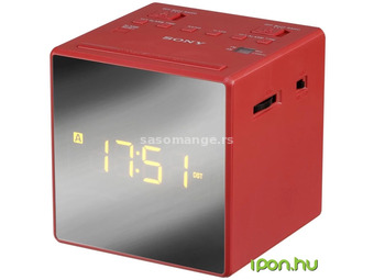 SONY ICF-C1TR.CED radio alarm clock red