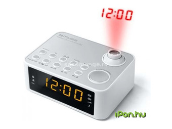 MUSE M-178PW with radio alarm clock white
