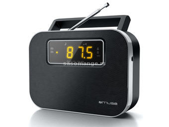MUSE M-081 R Portable FM/AM radio digital display and alarm function