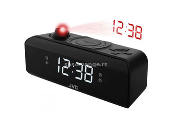 JVC RAE211B radio alarm clock black