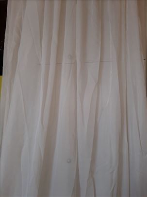 Bele providne zavese 2.8 x 2.5m