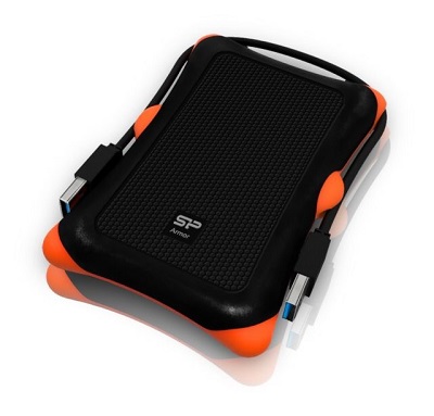 Fioka za hard disk SILICON POWER 2.5" ARMOR A30 SATA3 USB 3.0 crna