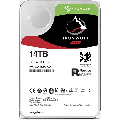 14TB Seagate IronWolf Pro ST14000NE0008 3.5" SATA 3, 256MB, 7200 rpm