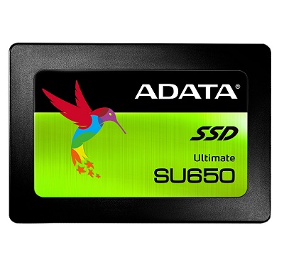 SSD ADATA 240GB SU650 ASU650SS-240GT-C 3D Nand Read/Write: 520 MB/s / 450 MB/s