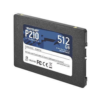 SSD 512GB Patriot P210 520MBs/430MBs P210S512G25 2.5 SATA3