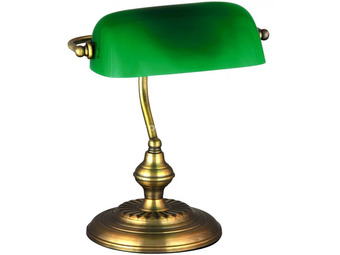 Table light 60 W Banker green
