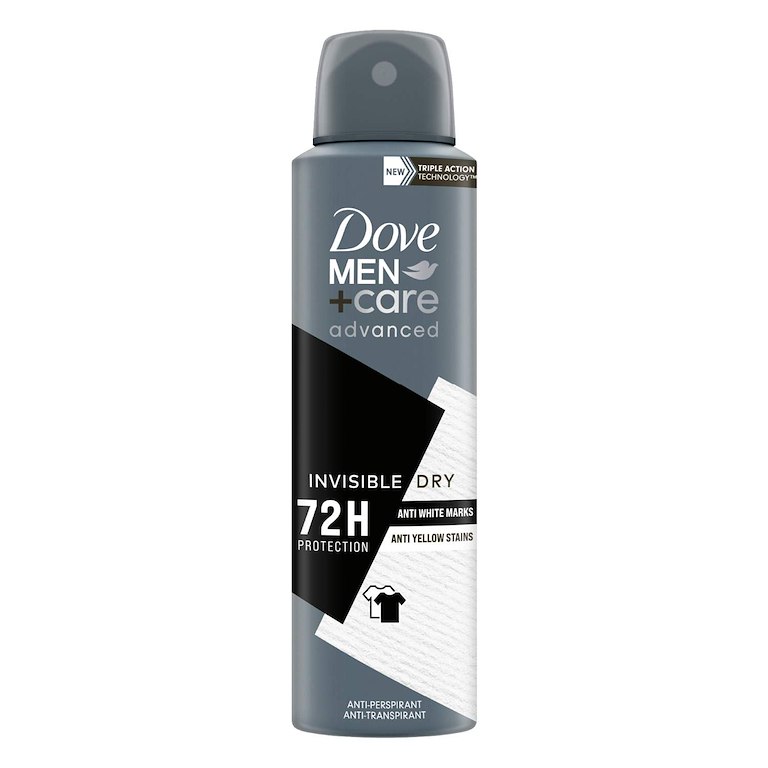 Dove deo men invisible dry 150ml dove