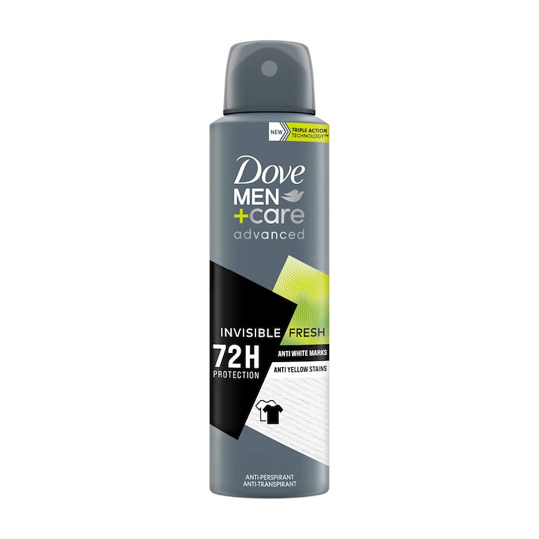 Dove deo men invsible fresh 150ml dove