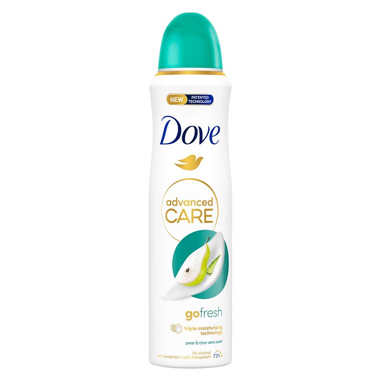 Dove deo pear&aloe vera 150ml dove