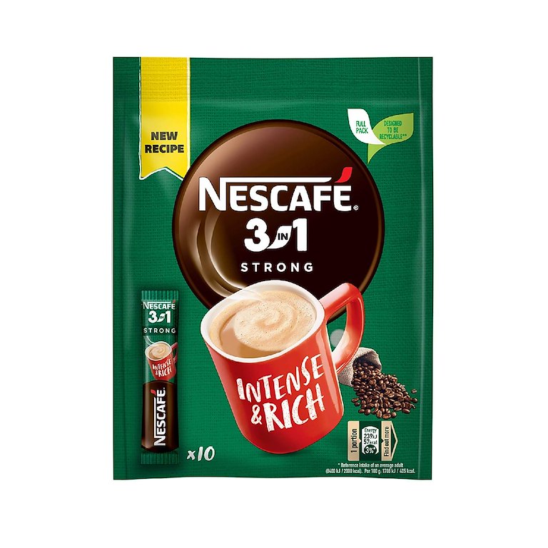 Nescafe inst nescafe 3in1 strong kesa 10x14g nescafe