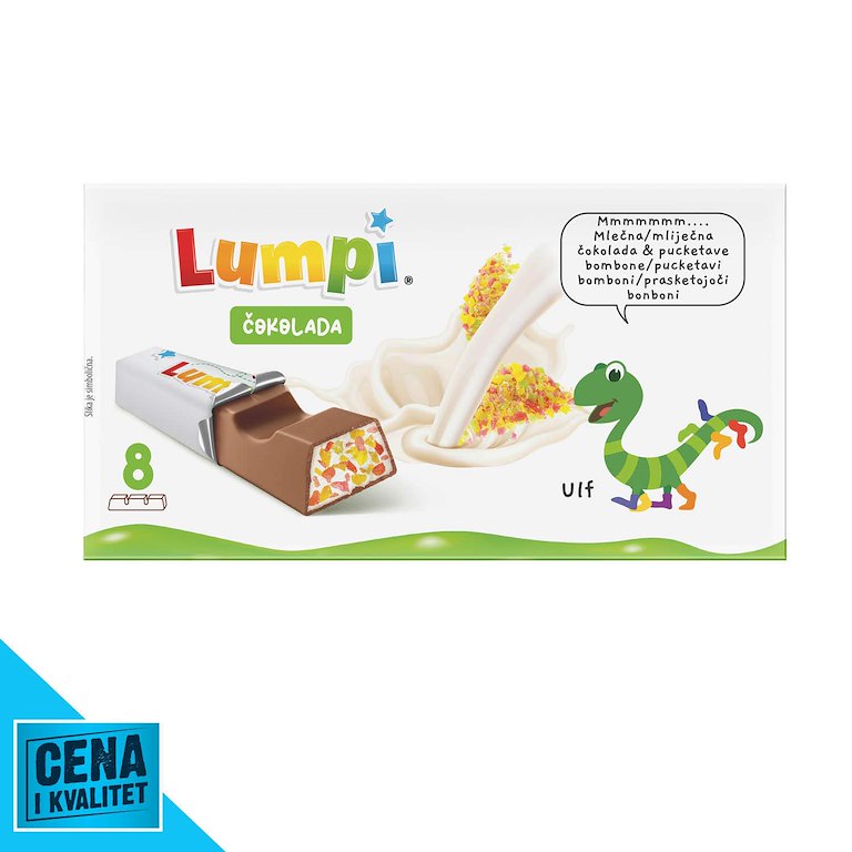 Lumpi čokolada ml pucket bom 96g lumpi