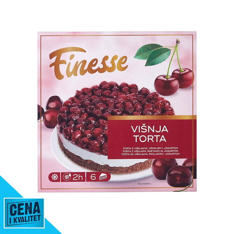 Finesse torta višnja smrz 500g finesse