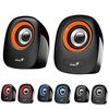 Genius SP-Q160, 2.0 speaker system, 2x3W RMS, USB, black-orange