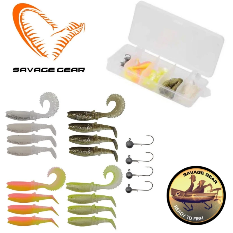 Savage Gear Cannibal Box Kit M set guma