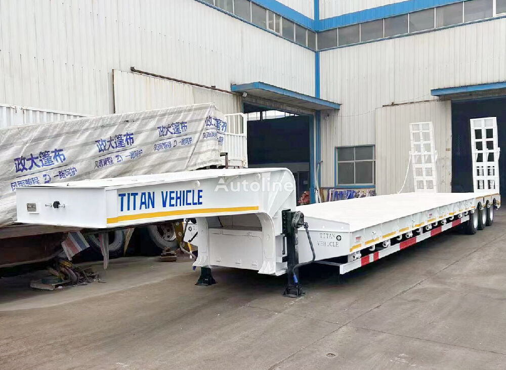 Nova Titan 3 Axle 80 Ton Low Bed Truck Trailer for Sale - Y poluprikolica sa niskom platformom
