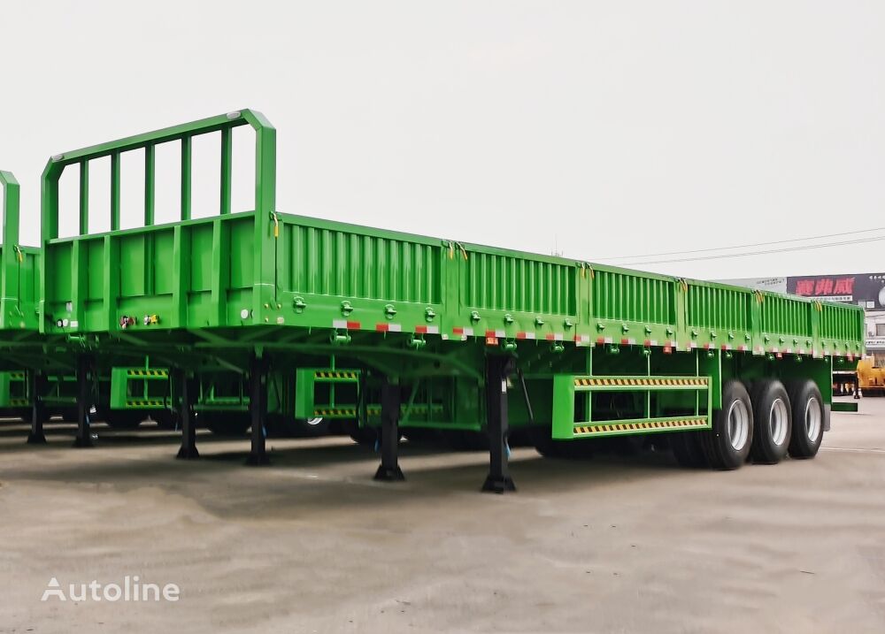 Nova 40ft Flatbed Semi Trailer Equipment with Side Walls Price - S poluprikolica za prevoz zrna