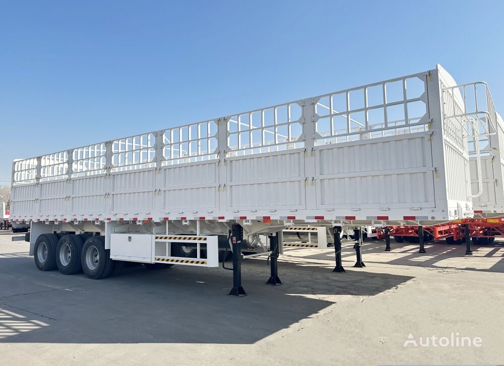 Nova New Tri Axle Animal Transport Fence Trailer 80 Ton Price - S poluprikolica za prevoz stoke
