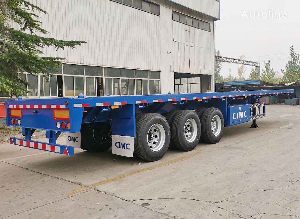 Nova CIMC 40 ft Flatbed Trailer with 12.5m | CIMC Trailers for Sale - Y poluprikolica sa ravnom platformom