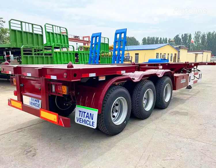 Nova TITAN 40ft 3-Axle Skeleton Semi-Trailer For Carry Container-W poluprikolica za prevoz kontejnera