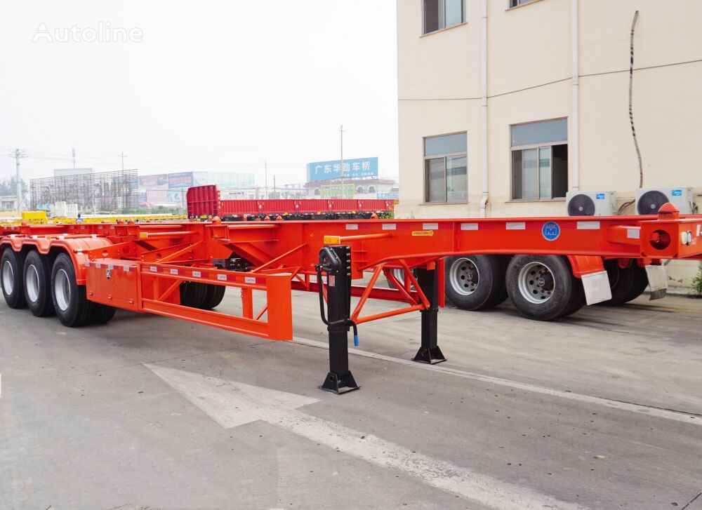 Nova Tri Axle Container Skeletal Semi Trailer 40 Ft for Sale - S poluprikolica za prevoz kontejnera