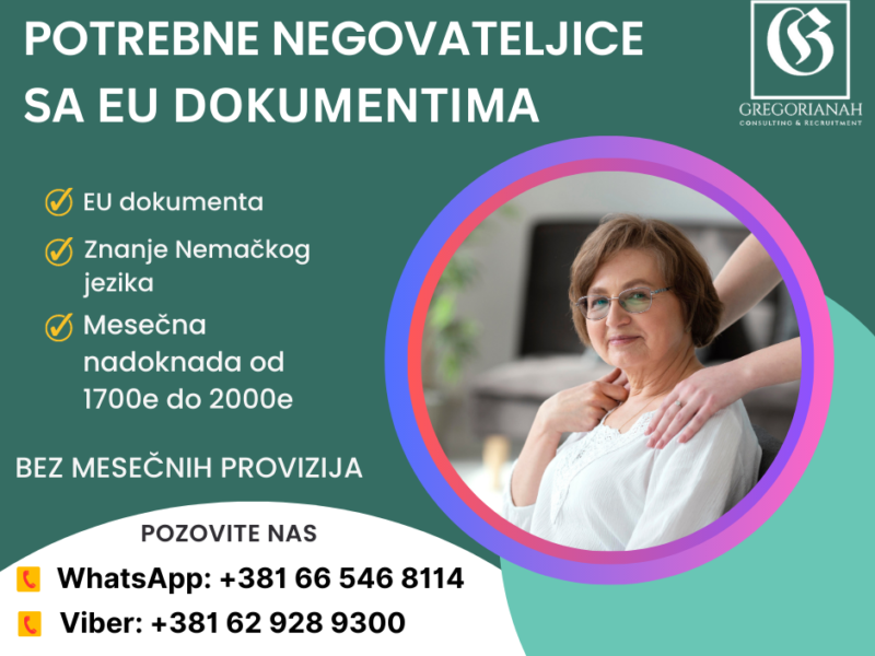 Posao Negovateljice u Nemačkoj