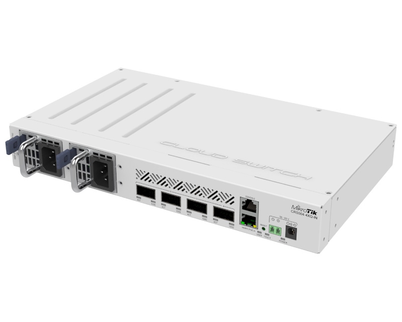 (CRS504-4XQ-IN) CRS504, RouterOS L5, cloud router switch