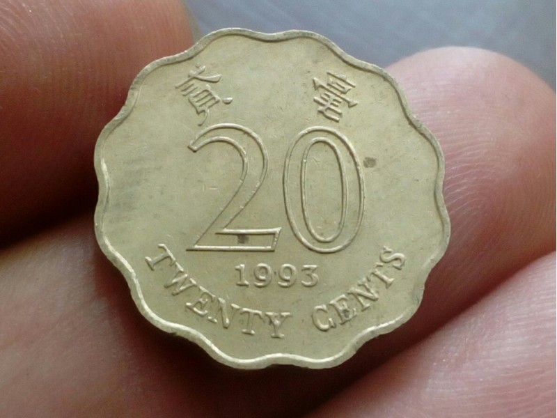 Hong Kong, 20 centi 1993