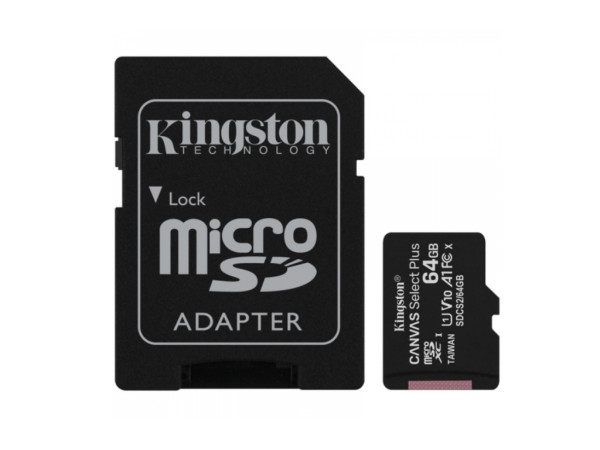 Memorije kartice KINGSTON SDCS264GBmicroSDXC64GBClass10 U180MBs-10MBs+adapter' ( 'SDCS264GB' )