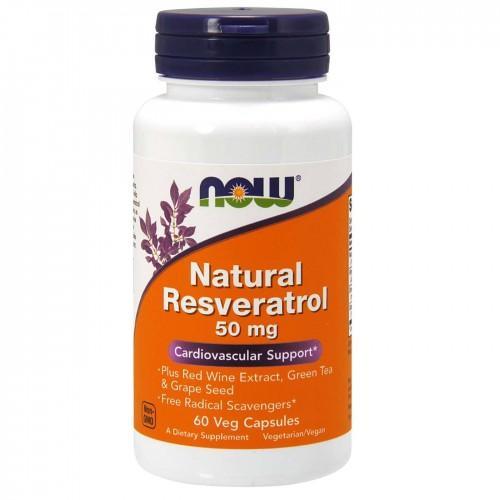 NOW RESVERATROL NATURAL 50MG 60 KAPSULA