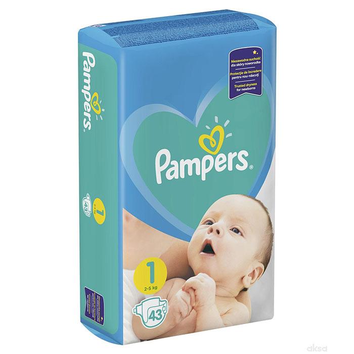 PAMPERS NEW BORN PELENE 2-5KG 43 KOMADA