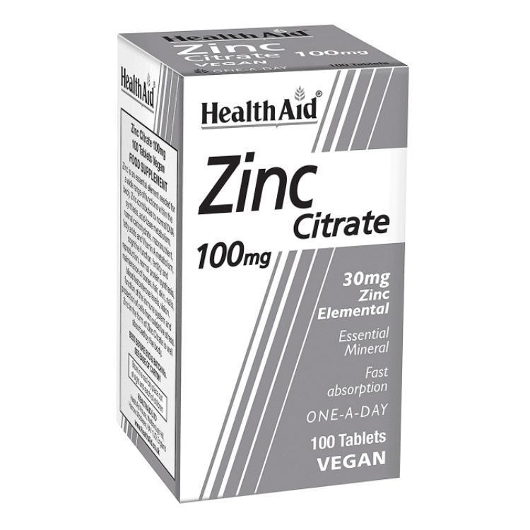 CINK CITRATE 100MG HEALTH AID