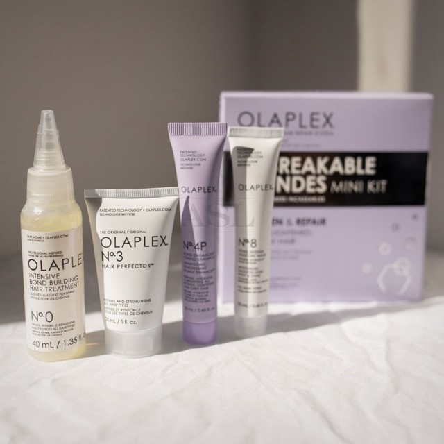 OLAPLEX UNBREAKABLE BLONDES MINI SET - SET ZA NEGU PLAVE KOSE