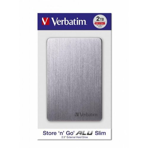 Verbatim Alu Slim HDD 2TB Grey (53665)