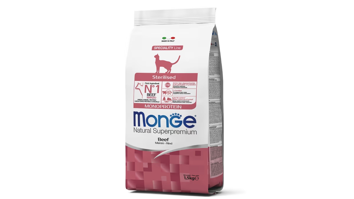 Monge Cat Monoprotein Sterilised Govedina 1.5 Kg