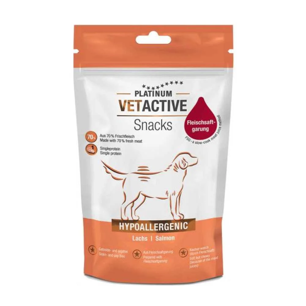 PLATINUM VetActive Snack Hypoallergenic Salmon 200g